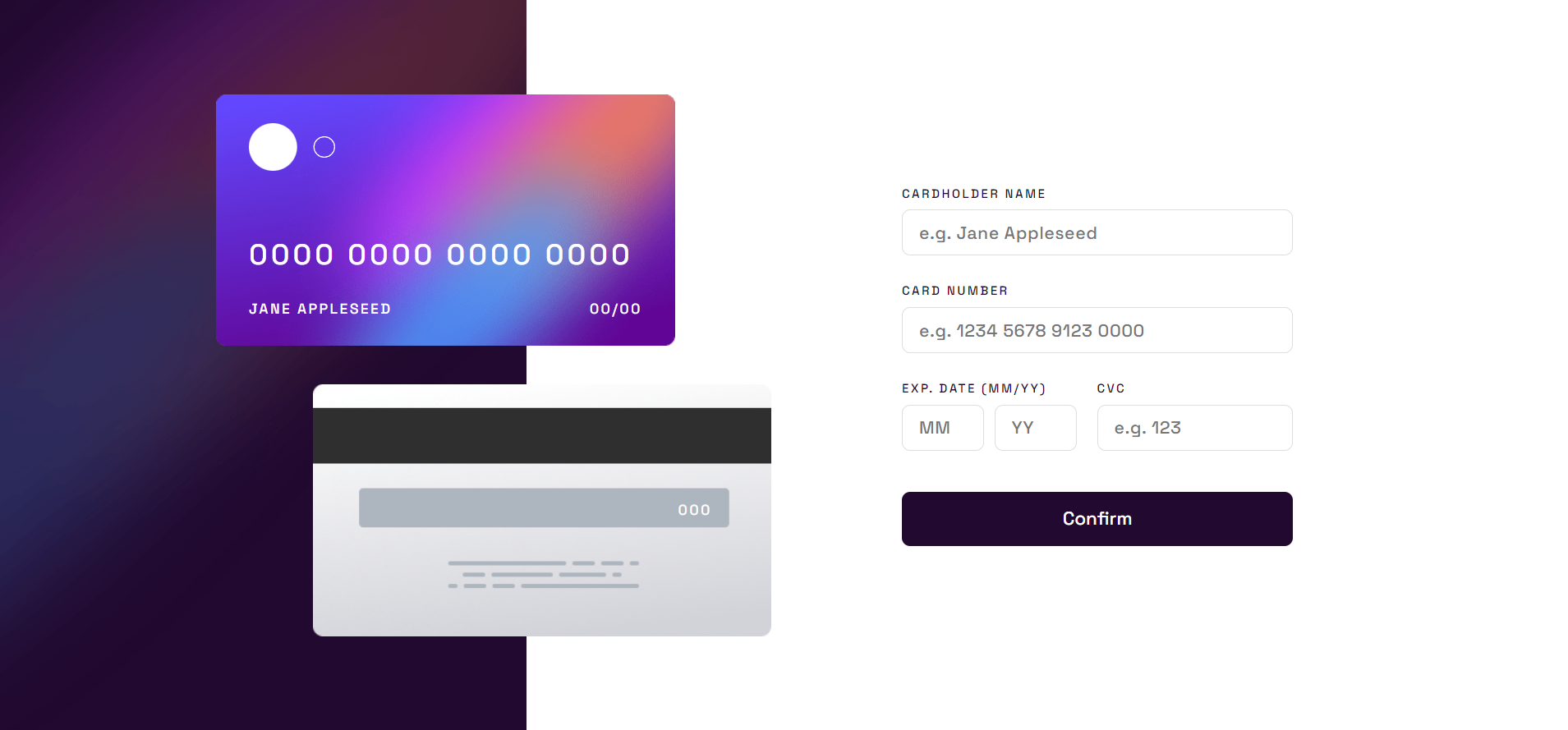 GitHub - arshad10x/intractive-card-form
