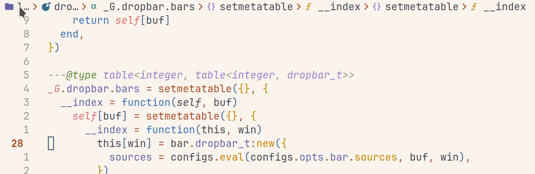 GitHub - Bekaboo/dropbar.nvim: IDE-like breadcrumbs, out of the box