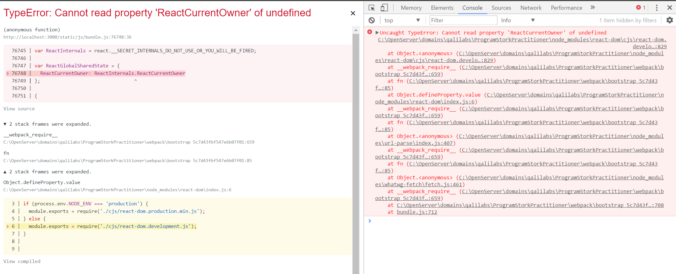 Typeerror Cannot Read Property Reactcurrentowner Of Undefined · Issue 2526 · Facebookcreate 