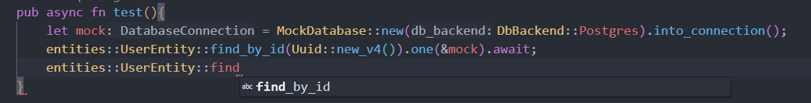 Sea_orm code completion not working when in another crate. · Issue #10127 · intellij-rust ...