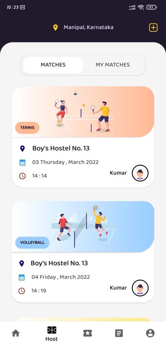 GitHub - khchoudhary8/Engagin: Sports management app with a suite of features such as match ...