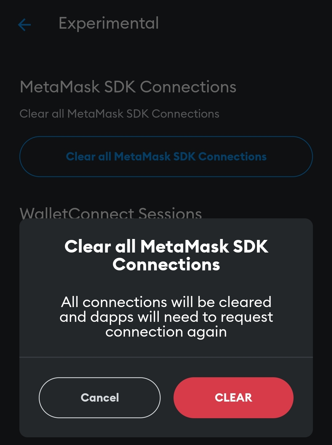 this session is already connected · Issue #5230 · MetaMask/metamask-mobile · GitHub