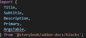@storybook/addon-docs/blocks has no exported member 'ArgsTable' · Issue #11977 · storybookjs ...