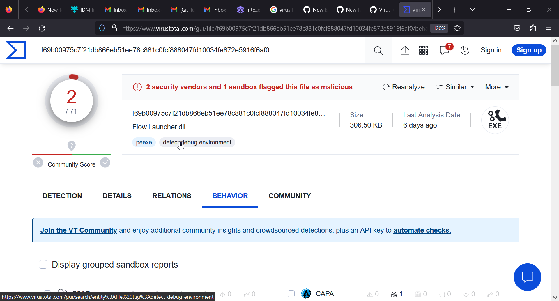 Both flow launcher installer and exe portable detected as viruses by virustotal · Issue #2244 ...