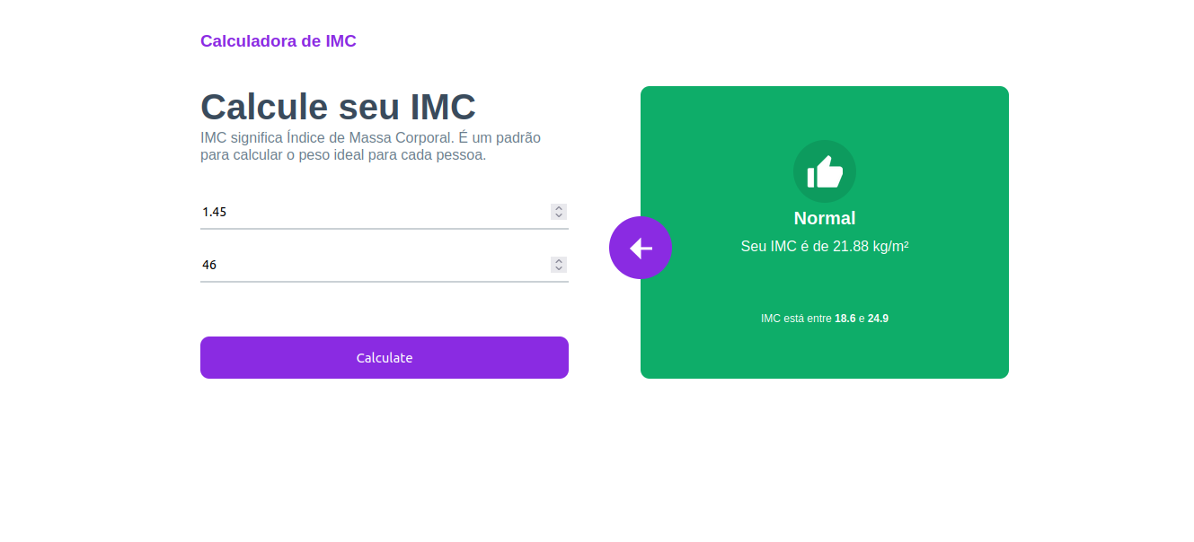 GitHub - Caroline-Thais/IMC-Calculator: BMI Calculator - Calculadora de IMC