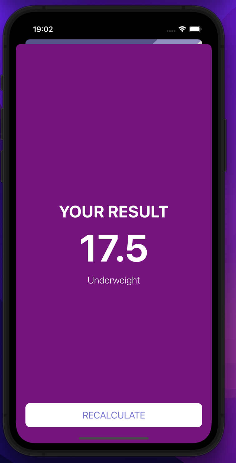 GitHub - Caroline-Thais/BMI-calculator-
