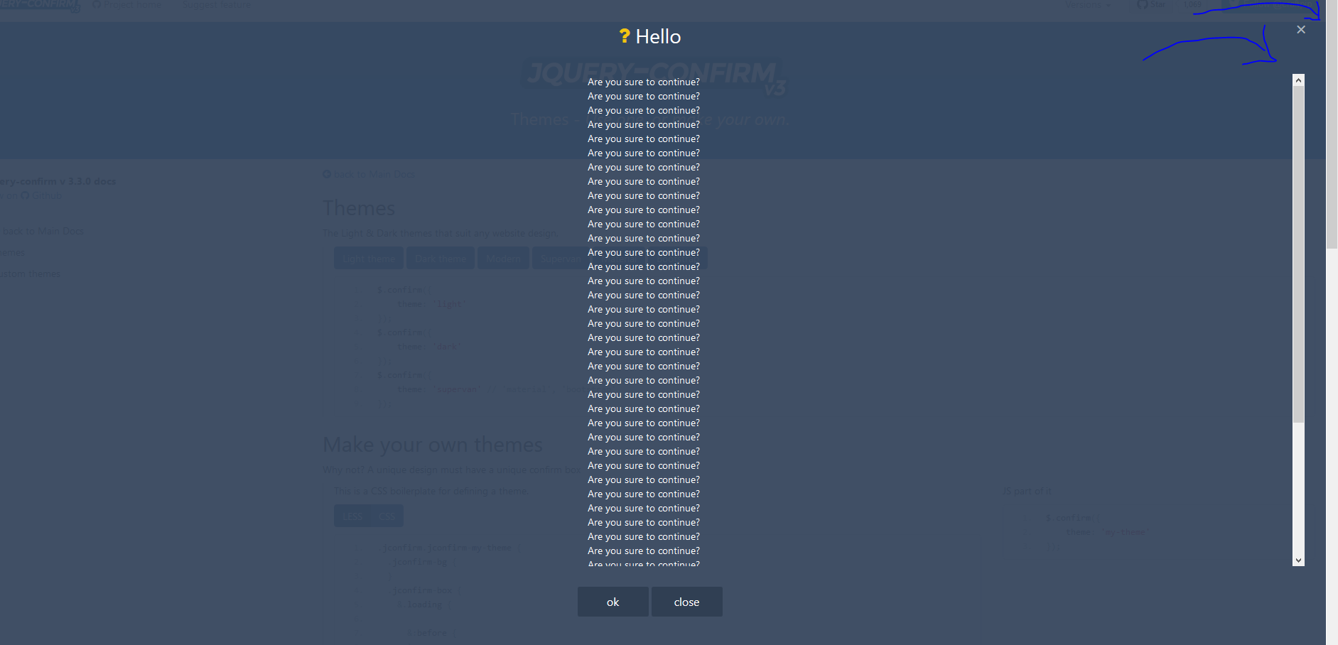 choice - scrolling modal or content pane only if overflow · Issue #286 ...