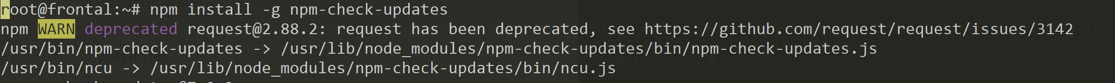 Npm Warn Request Has Been Deprecated · Issue 704 · Raineorshinenpm Check Updates · Github