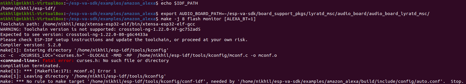 No rule to make target building error · Issue #140 · espressif/esp-va ...