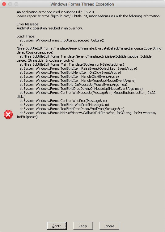 Subtitle Edit Wine For Mac Auto Translate Problem · Issue 5426 · Subtitleeditsubtitleedit