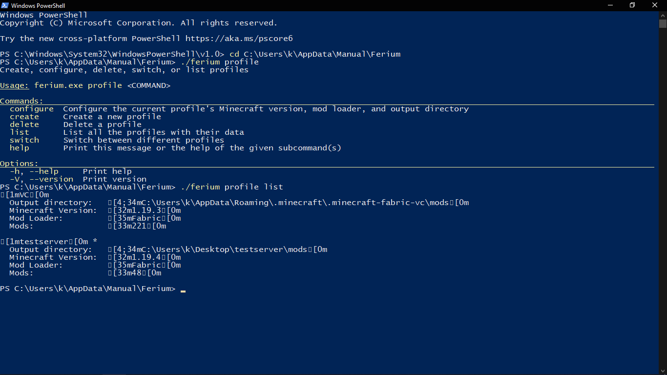 Strange characters in text output · Issue #295 · gorilla-devs/ferium · GitHub