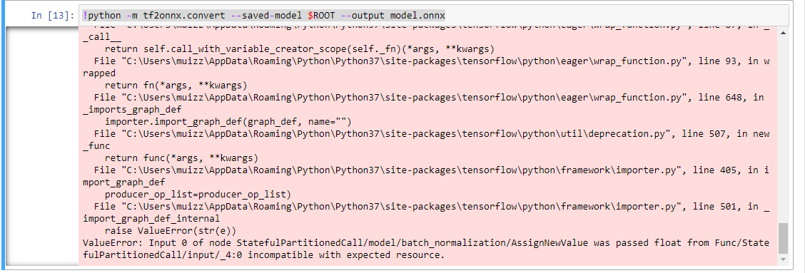 Valueerror Input 0 Of Node Statefulpartitionedcall Could Not Convert Custom Yolov3 Model Into 2202