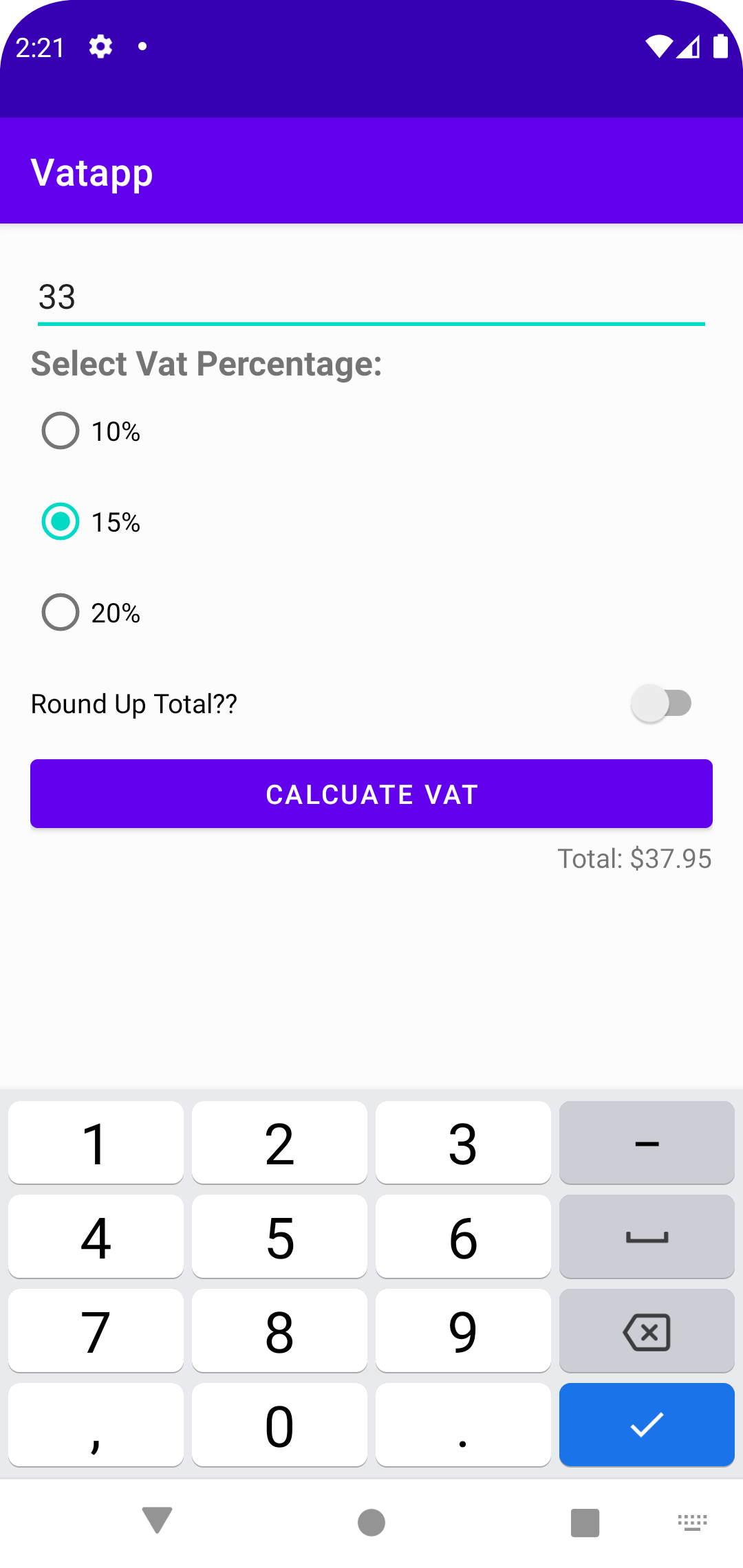 GitHub - ali3314/Vat-calcuate