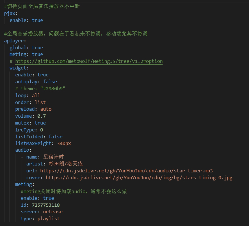使用Aplayer时，head头部资源出现异常 · Issue #251 · YunYouJun/hexo-theme-yun · GitHub