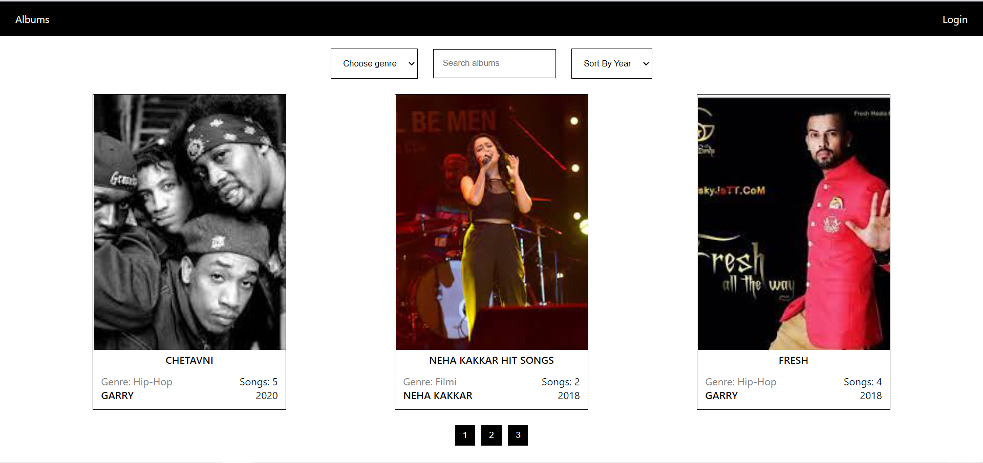 GitHub - mansisindhu/songs-album-frontend