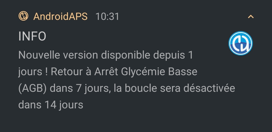 V3 RC2 Bug : Message new version available · Issue #1190 · nightscout/AndroidAPS · GitHub