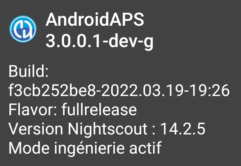 Minor esthetic bug : Black on gray text · Issue #1425 · nightscout/AndroidAPS · GitHub