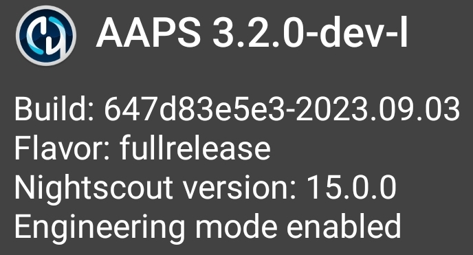 Minor : About/ Show NS version · Issue #2735 · nightscout/AndroidAPS · GitHub