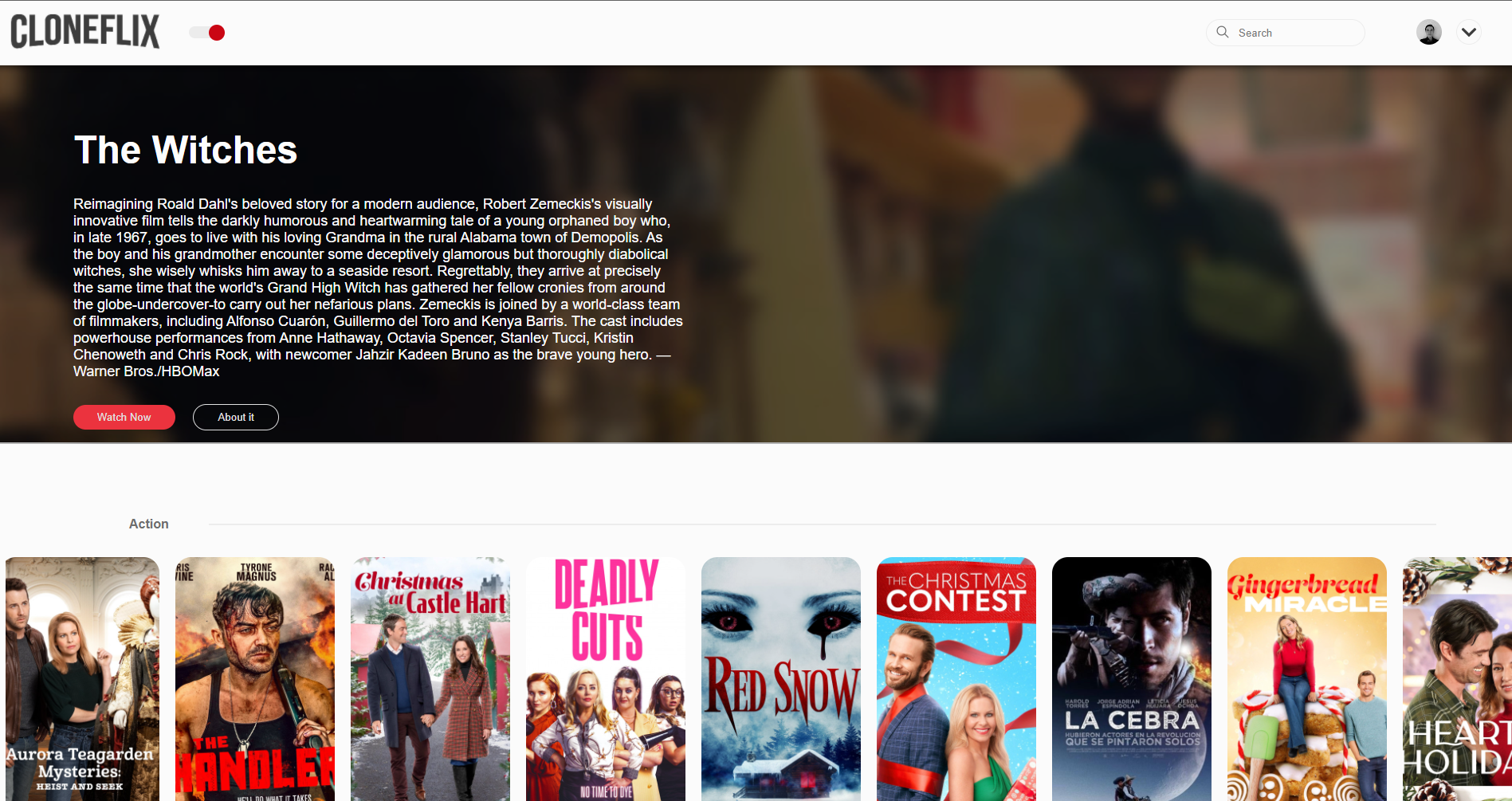 GitHub - HajdukSanchez/CloneFlix.co: Cloneflix for see movies description.