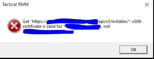 api domain certificate x509 error! · Issue #624 · amidaware/tacticalrmm · GitHub