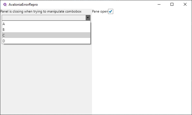 SplitView.Pane does not handle comboboxes · Issue #4575 · AvaloniaUI/Avalonia · GitHub