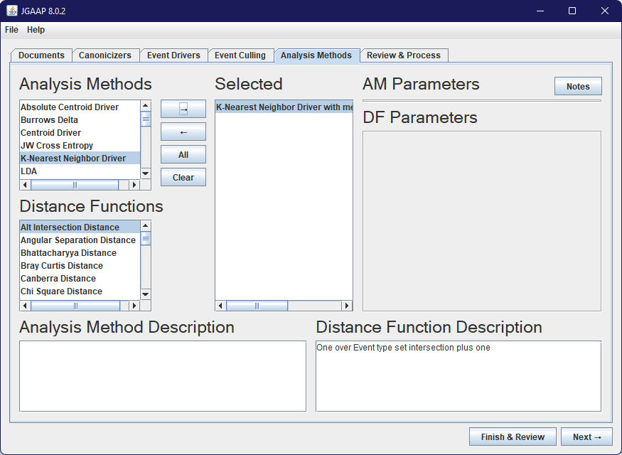 K-Nearest Neighbor Analysis Method does not provide an option to set the K parameter in the GUI ...