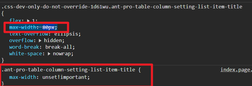 🧐[问题] ProTable 的 “列设置” 如何调整宽度，在列字段非常长的情况下 · Issue #7838 · ant-design/pro-components · GitHub