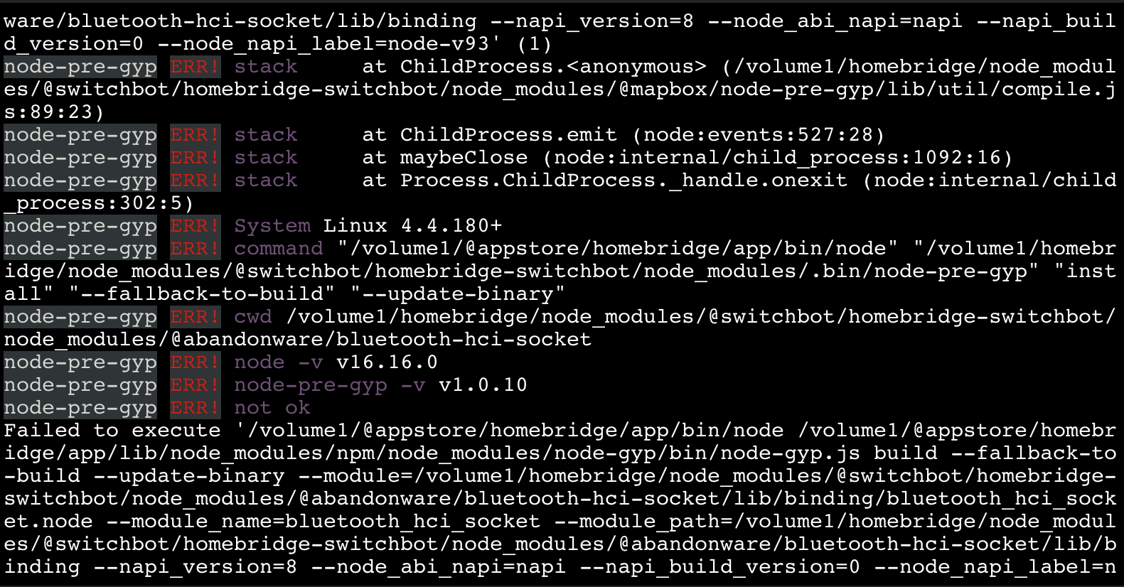 Support Request Unable To Install · Issue 737 · Openwonderlabs Homebridge Switchbot · Github