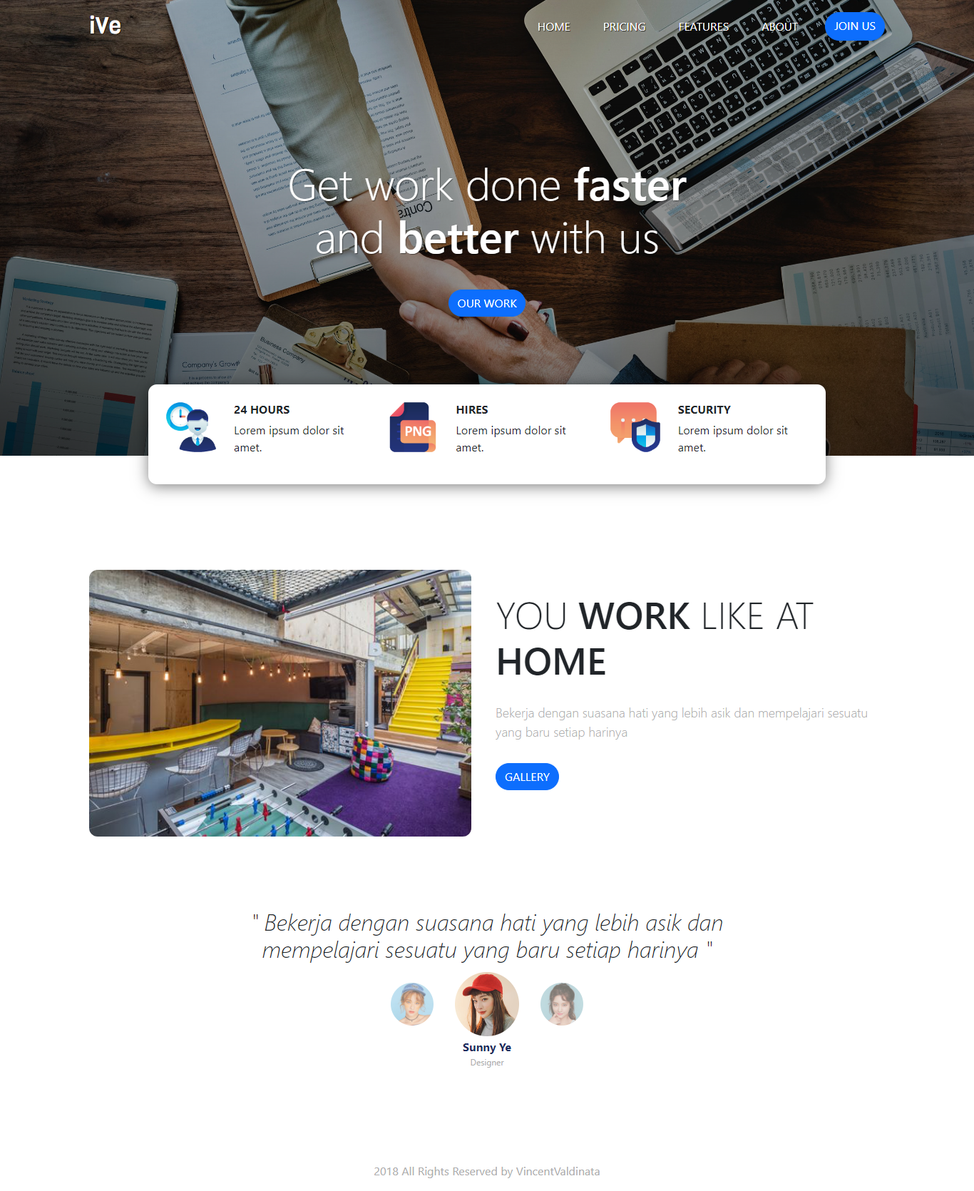 GitHub - vincentvaldinata/ive-responsive-landingpage