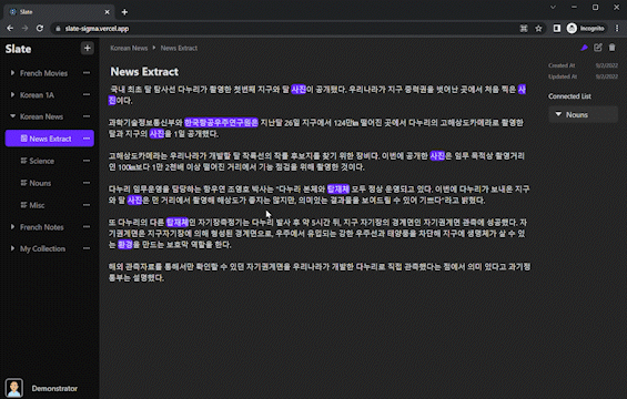 GitHub - maxwjoe/Slate: Language Workspace