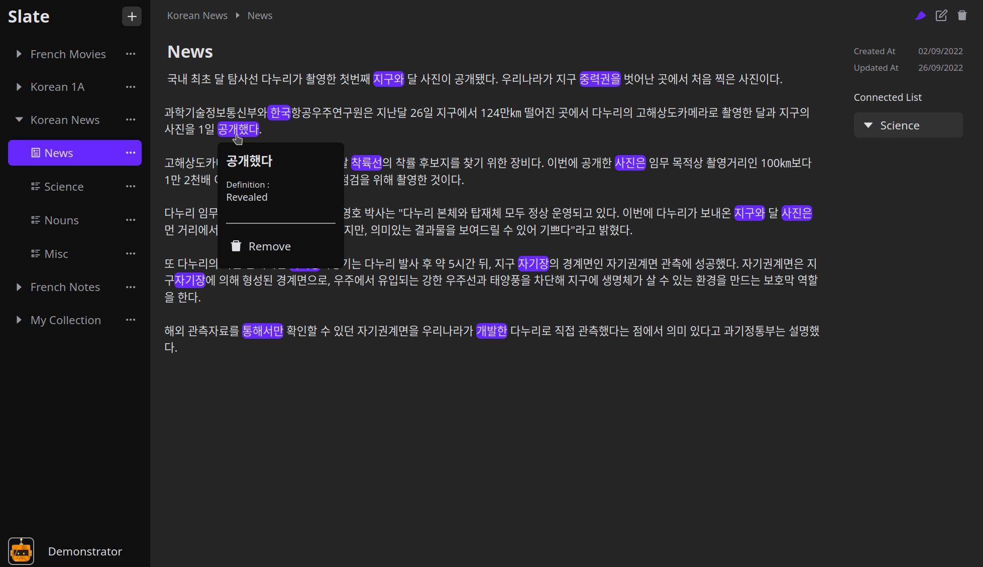 GitHub - maxwjoe/Slate: Language Workspace