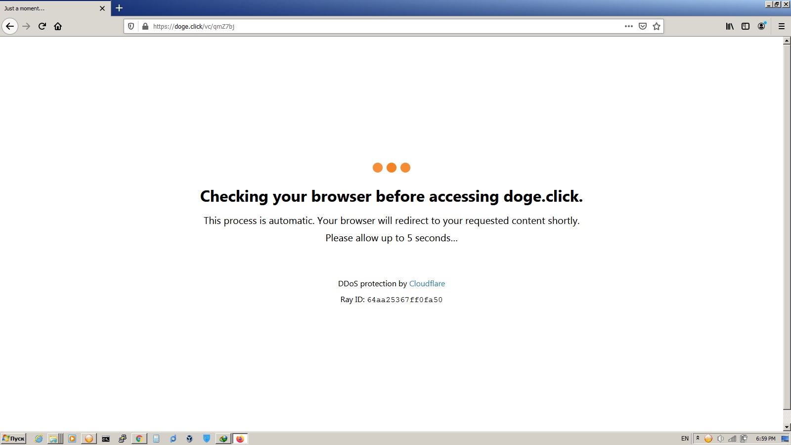 Can't pass the Cloudflare browser check before accessing the webpage · Issue #1878 · mozilla ...