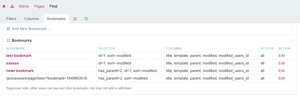 Can't save search bookmark · Issue #811 · processwire/processwire-issues · GitHub