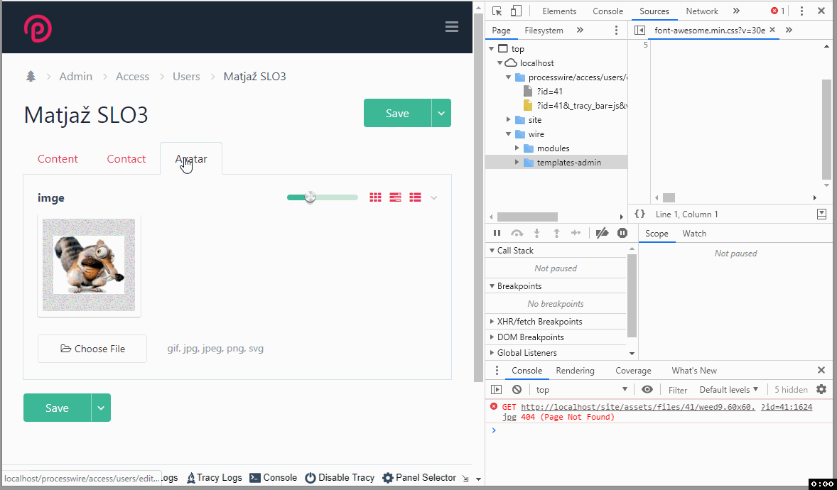 The old avatar picture still being referenced · Issue #845 · processwire/processwire-issues · GitHub
