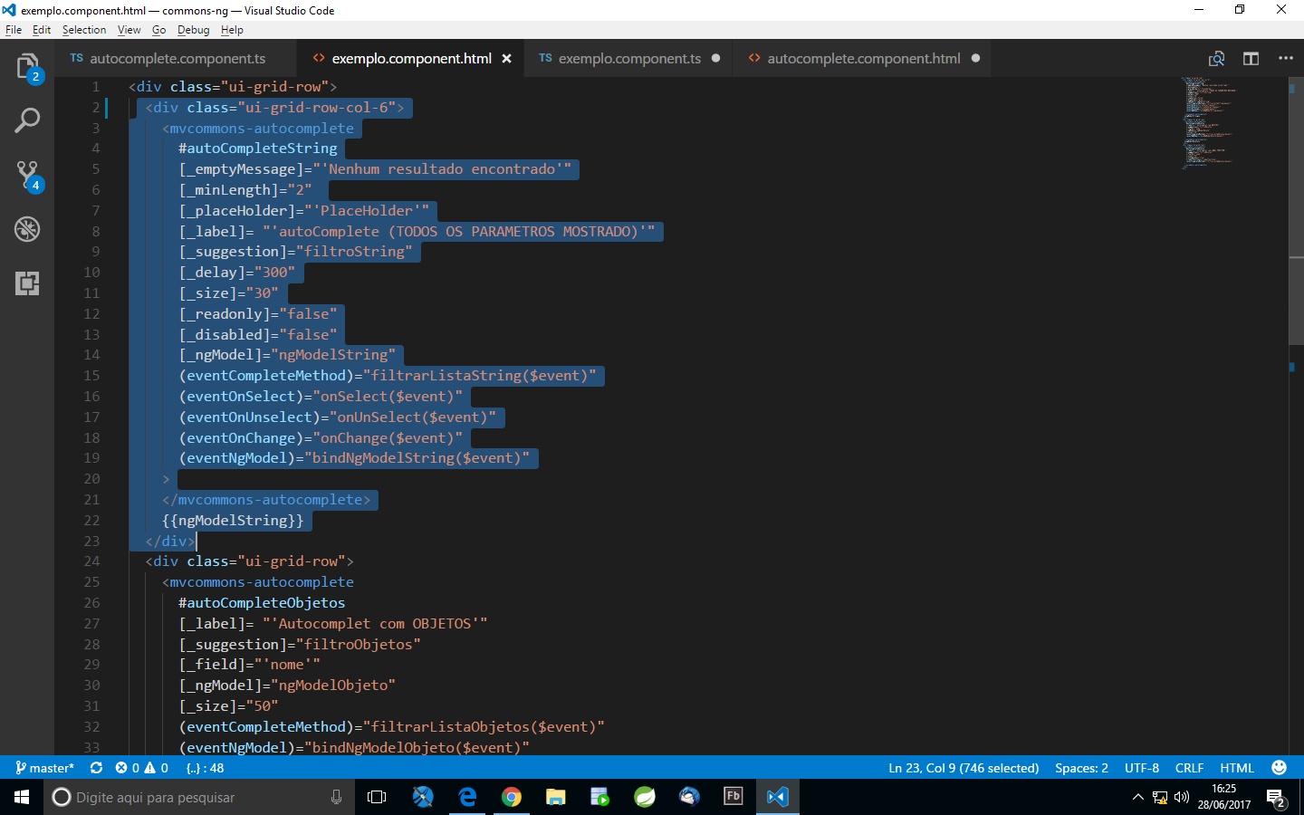 I'm having problems with Two-way Data Binding (NgModel) in the autoComplete component. · Issue ...