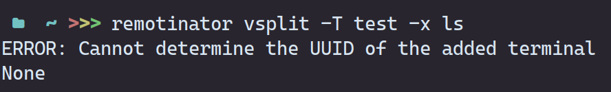 remotinator split and execute command — cannot determine uuid · Issue #537 · gnome-terminator ...