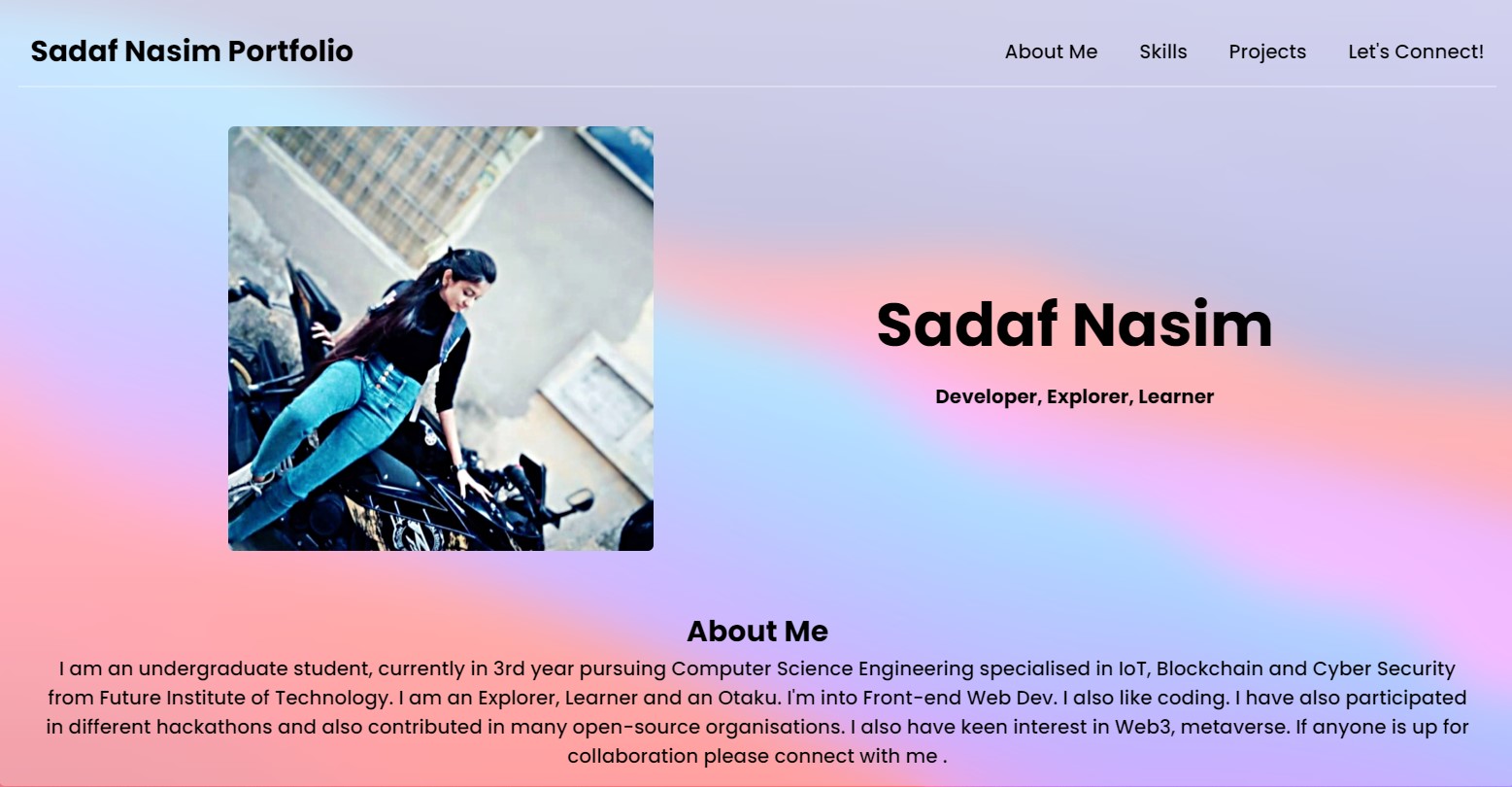 GitHub - Sadaf-pixel/sadaf-portfolio