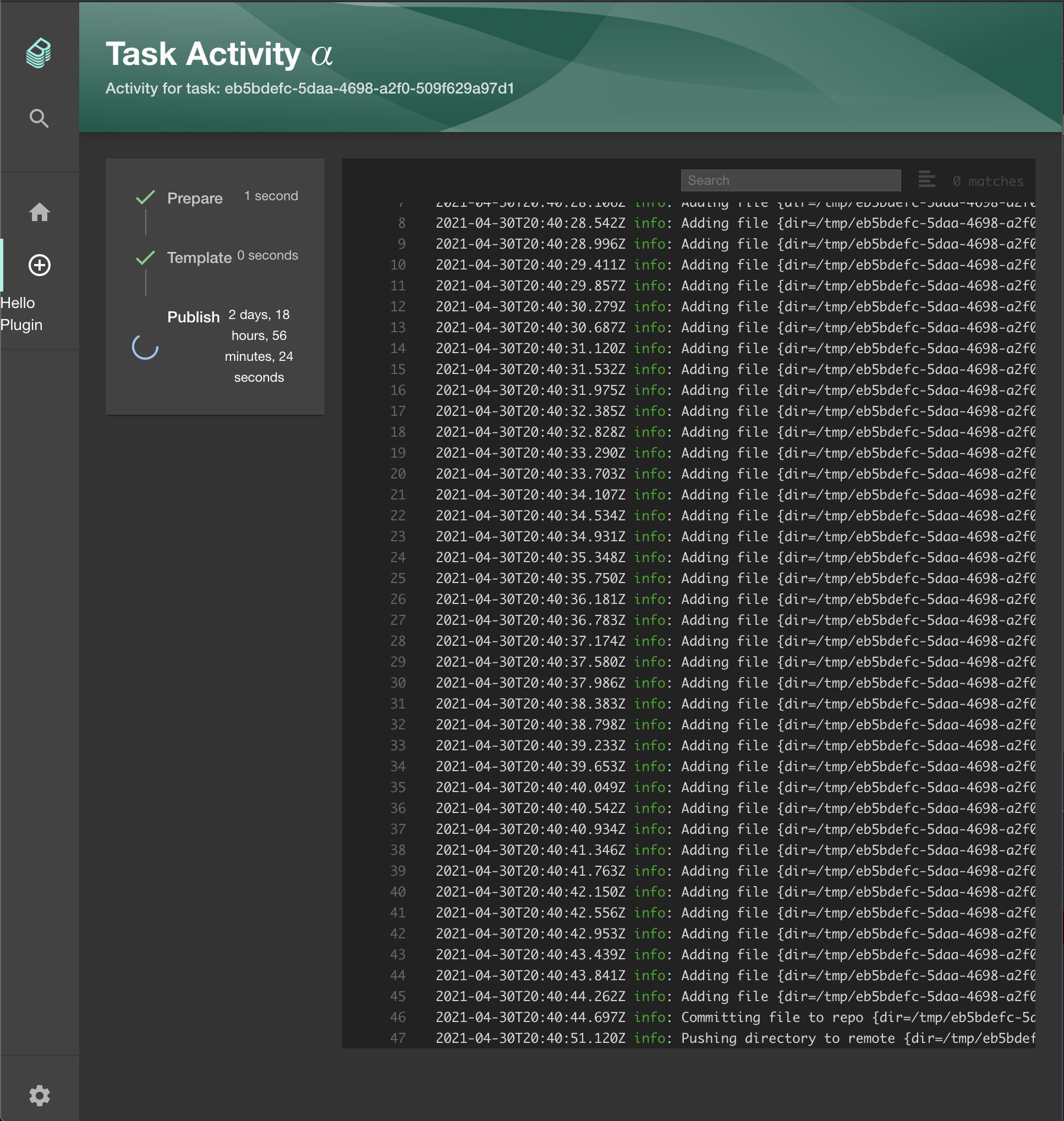 Task Eventstreams in the scaffolder not being cleaned up properly · Issue #5535 · backstage ...