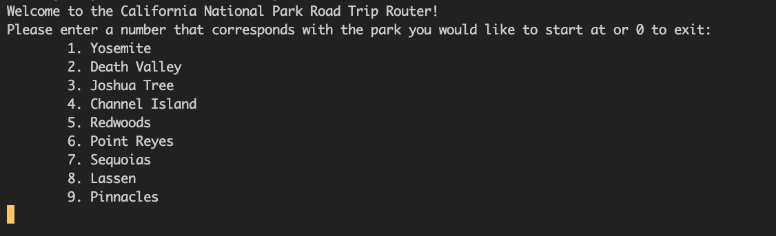 GitHub - mattg1243/National-Park-Router: My semester project for my DSA ...