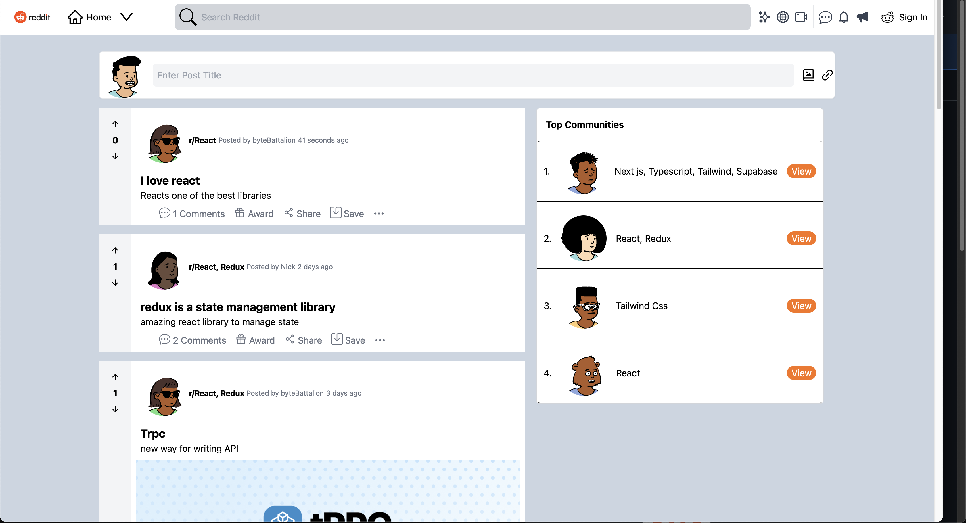 GitHub - Thabish-Kader/reddit-next-app