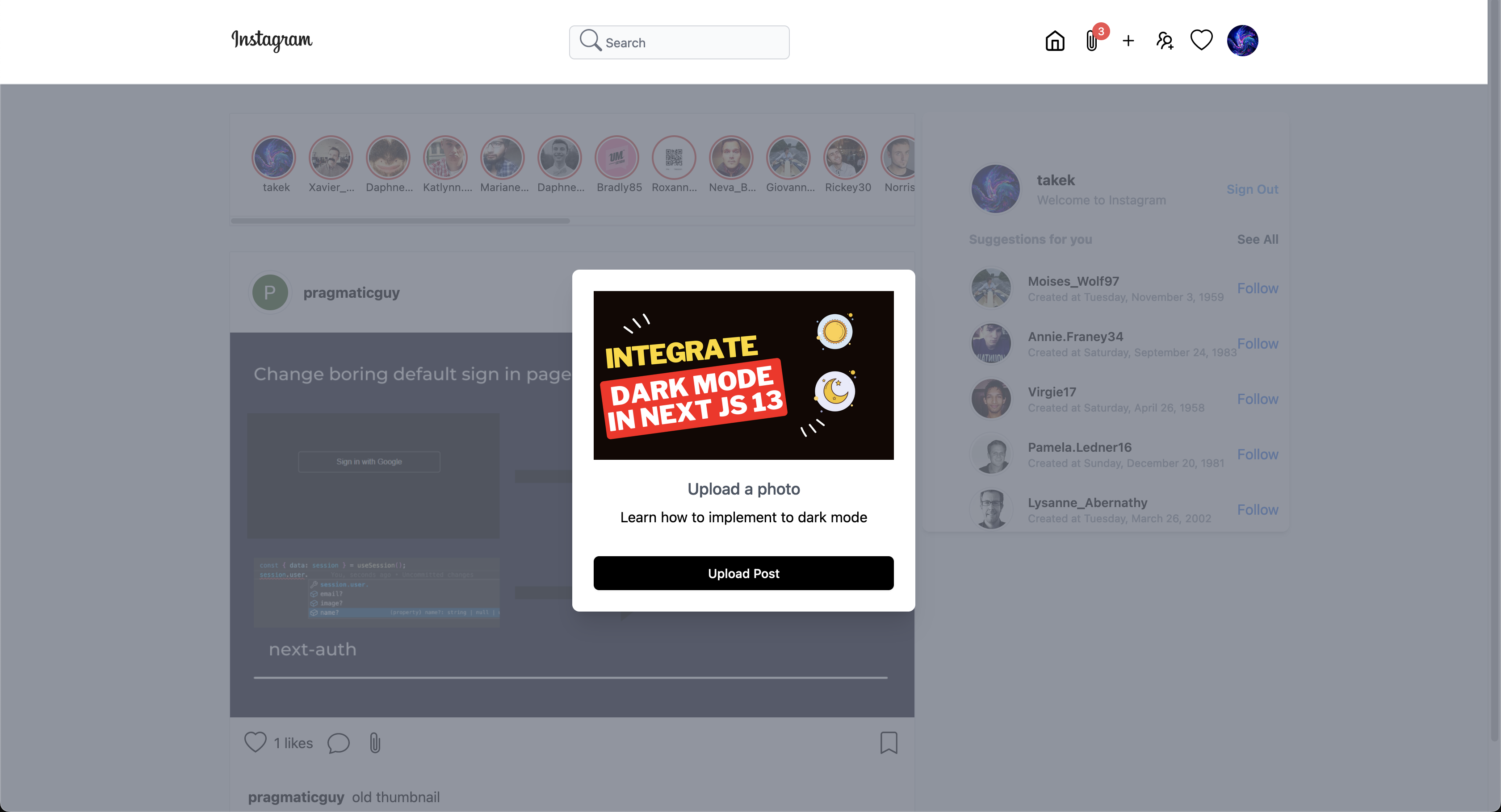 GitHub - Thabish-Kader/instagram