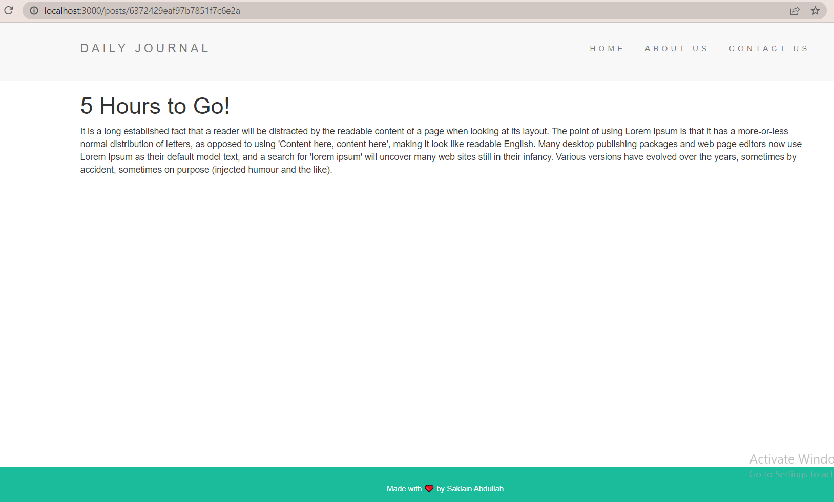 GitHub - SaklainAbdullah/BloggingSite