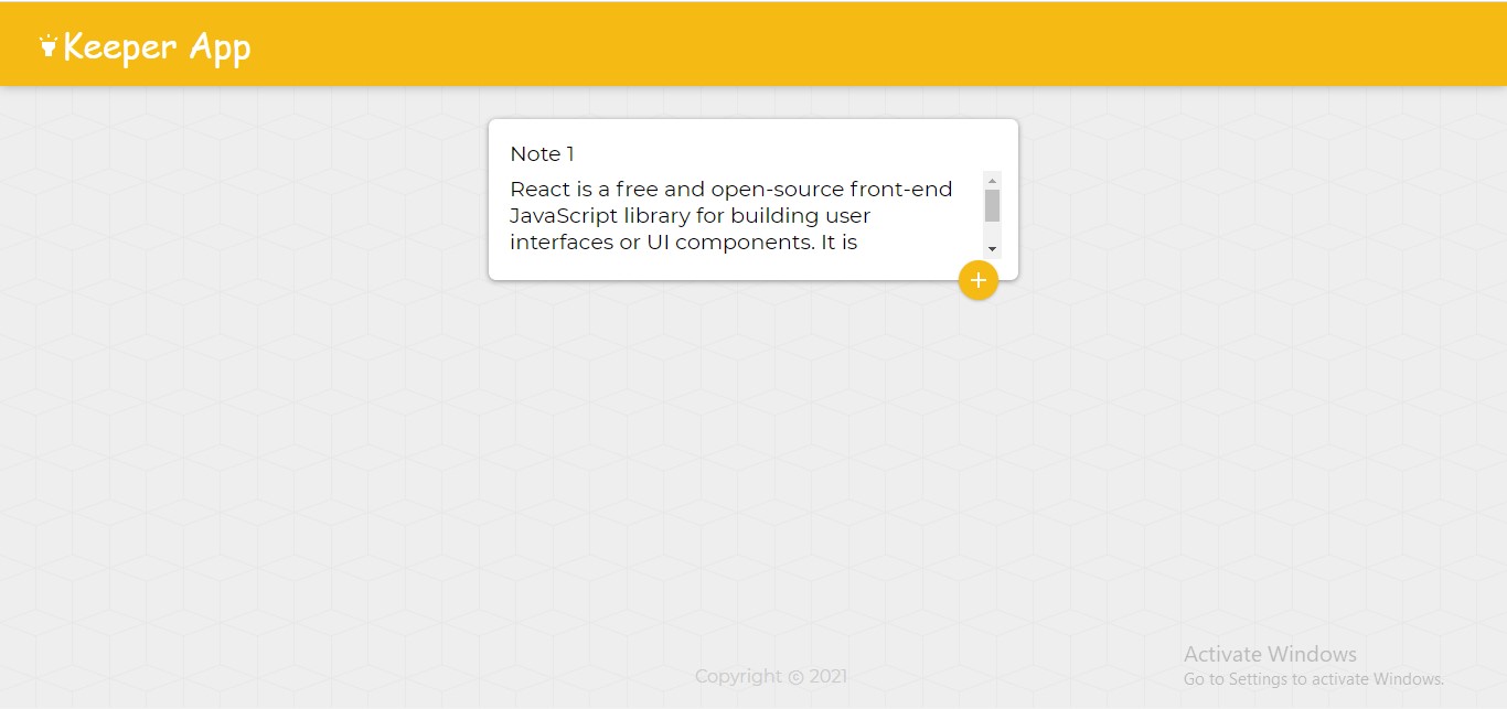 Github Animeshmore Keeperapp Keeper App Using React