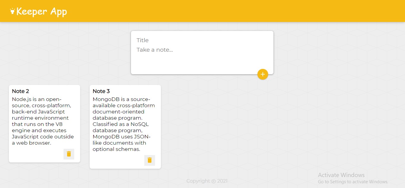 Github Animeshmore Keeperapp Keeper App Using React