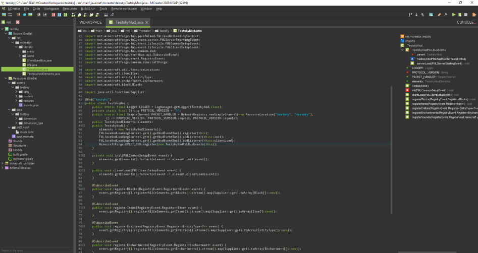 TestSkyMod.java · Issue #734 · MCreator/MCreator · GitHub