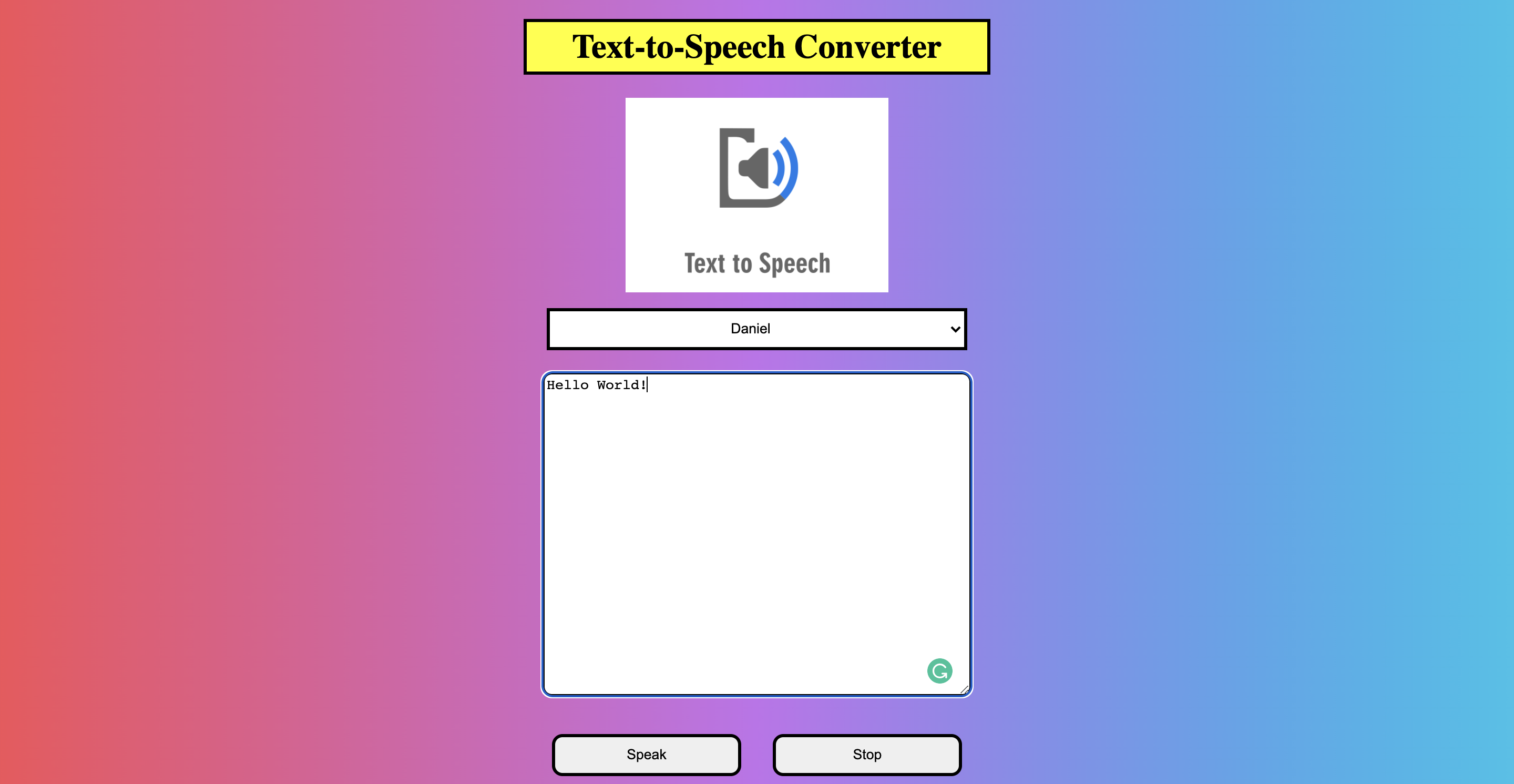 text-to-speech - Codesandbox