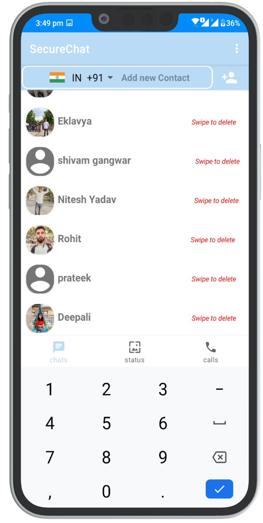 GitHub - SumitSharmaJii/SecureChat: End-to-End encrypted android chat application