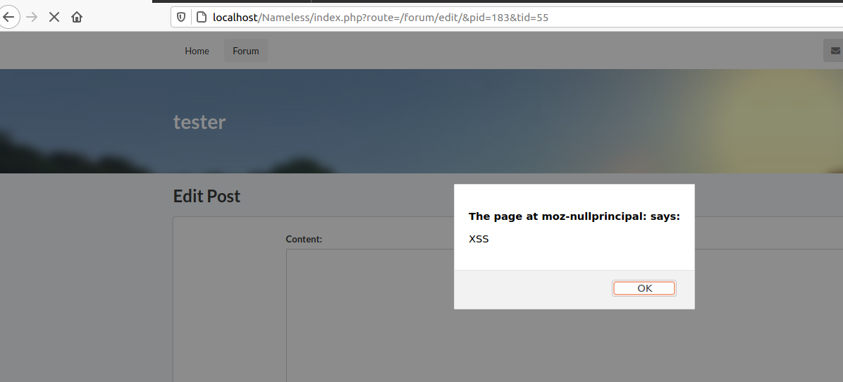 Cross Site Scripting Vulnerability · Issue #2026 · NamelessMC/Nameless · GitHub