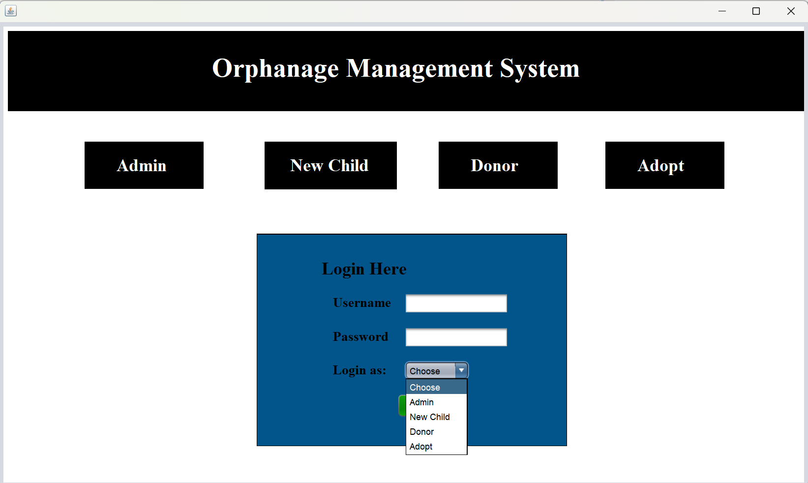GitHub - yamini246/orphanageManagementSystem: It keeps a track of the orphanage data that is ...