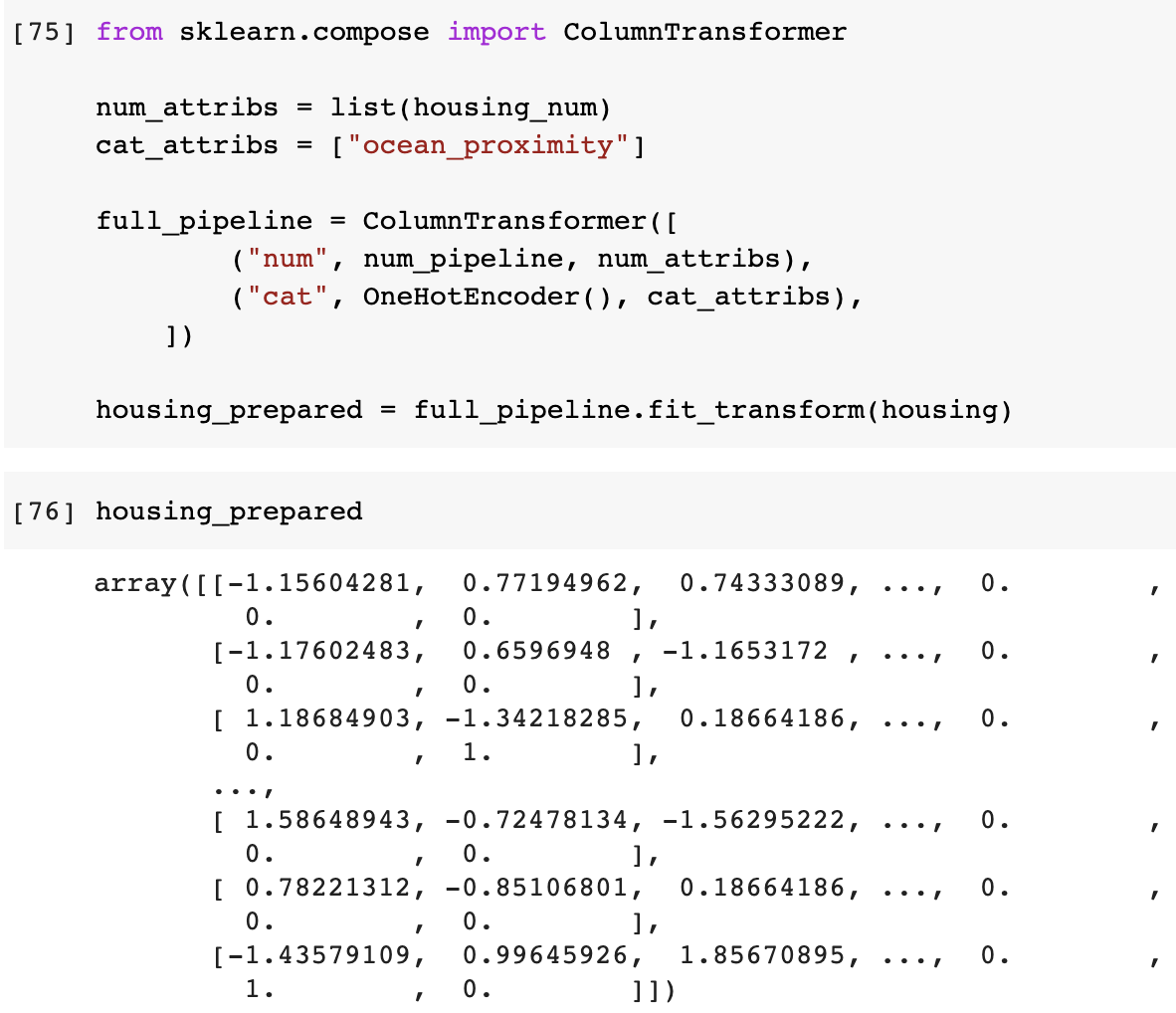 Chapter 2 Page 74 Transformation Pipelines · Issue #453 · ageron/handson-ml2 · GitHub